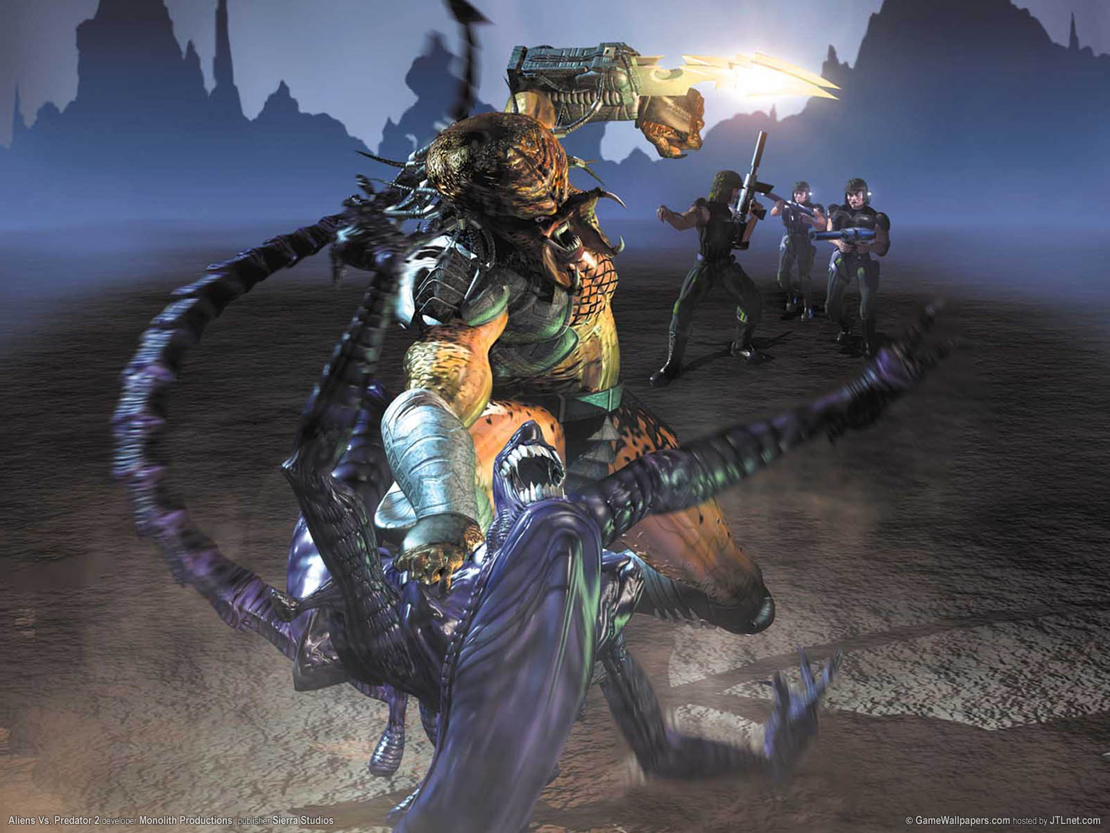 Aliens Vs Predator Game Wallpaper