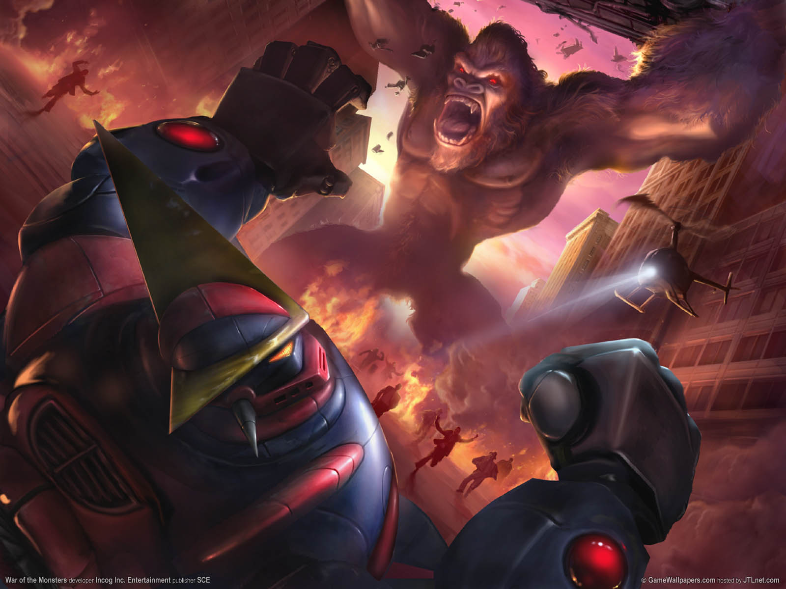 The War Of Monsters Wallpaper God Of War Monster Battle HD Wallpaper